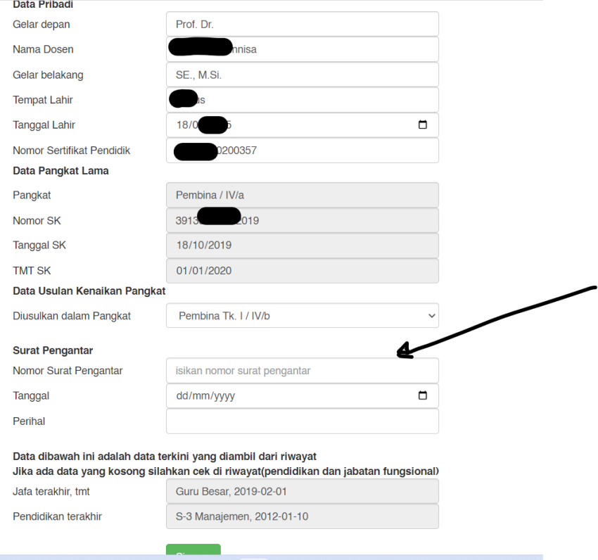 Pemberitahuan Kenaikan Pangkat Inpassing – Biro SDI UNISSULA